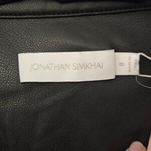 Jonathan Simkhai | Dresses | Jonathan Simkhai Eve Vegan Leather Mini ...